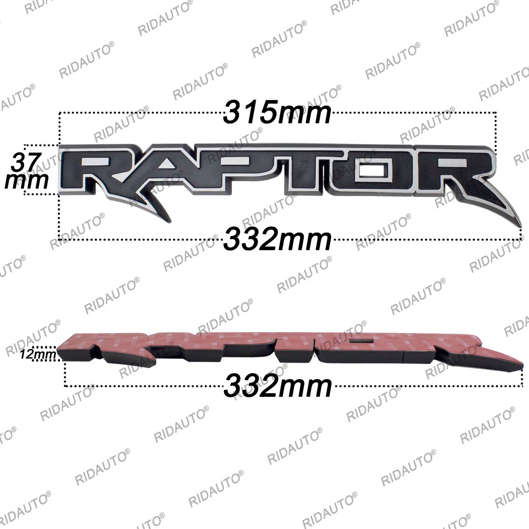 3D Large RAPTOR Emblem Badge Body Side Door Logo Car Stickers For FORD ...