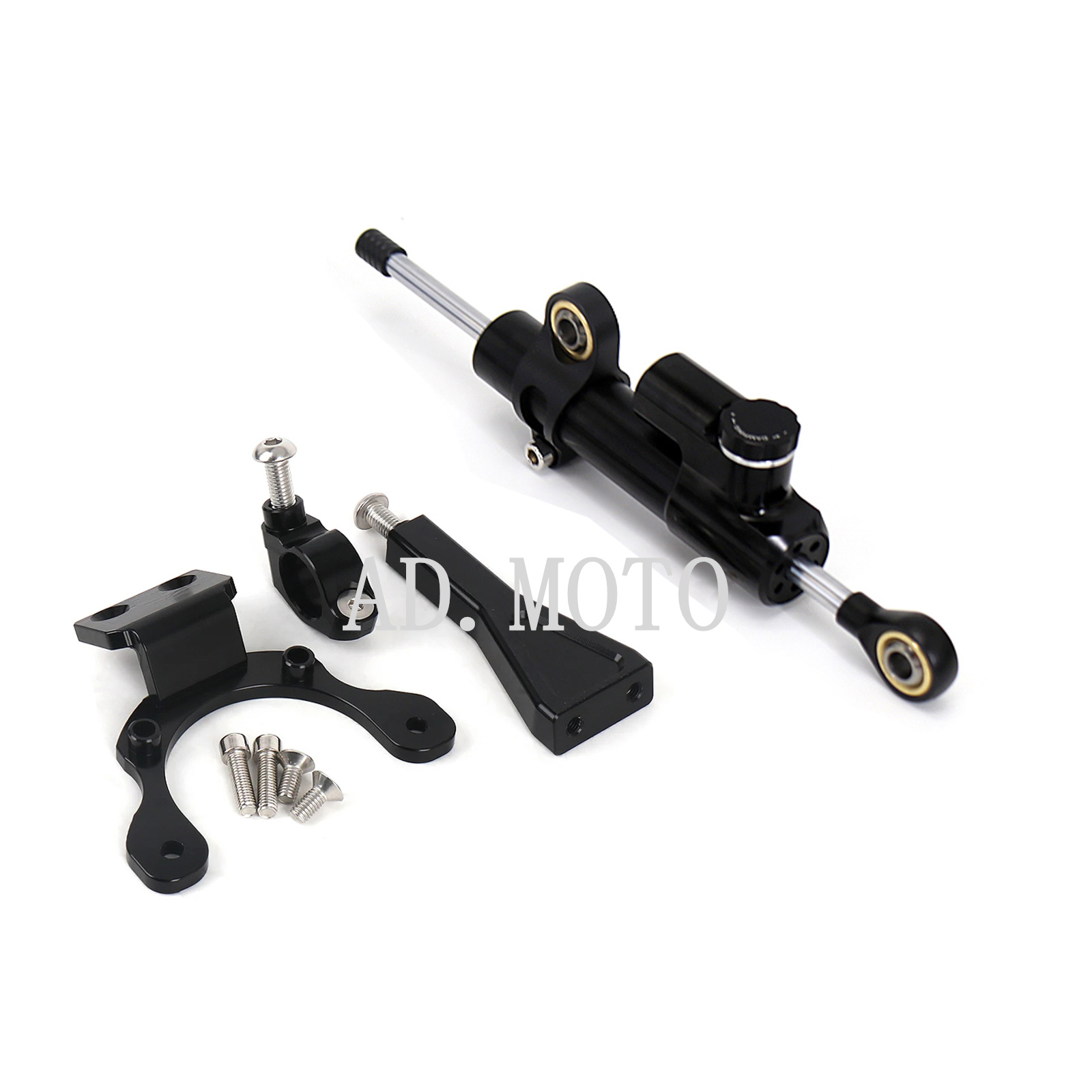 New Motorcycle Steering Stabilizer Damper and Bracket Kit Mount Support ...