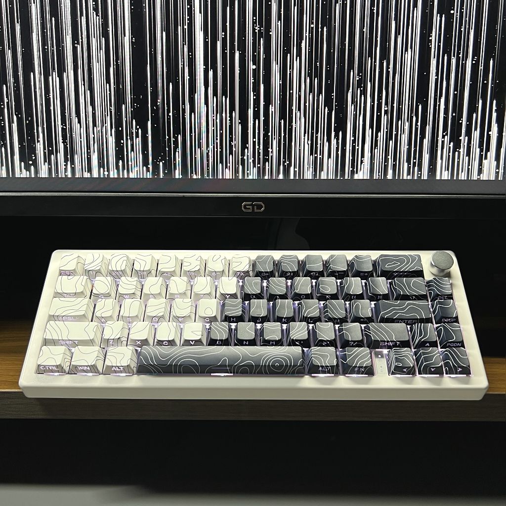 Contour Keycaps Side Shine Through PBT Dye-sub Cherry Profile Keycap ...