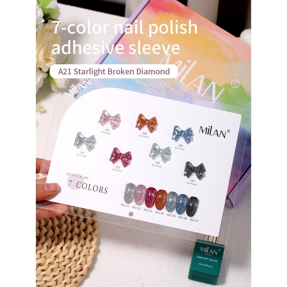 【Painted】7 Color（15ml） Fantasy Dynamic Chipped Chip gel nail polish ...