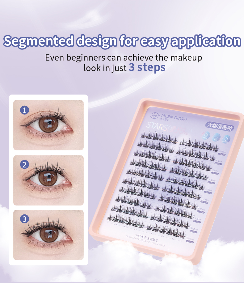 24-hour shipping 】MLEN DIARY STARS Starlight false eyelash extension ...