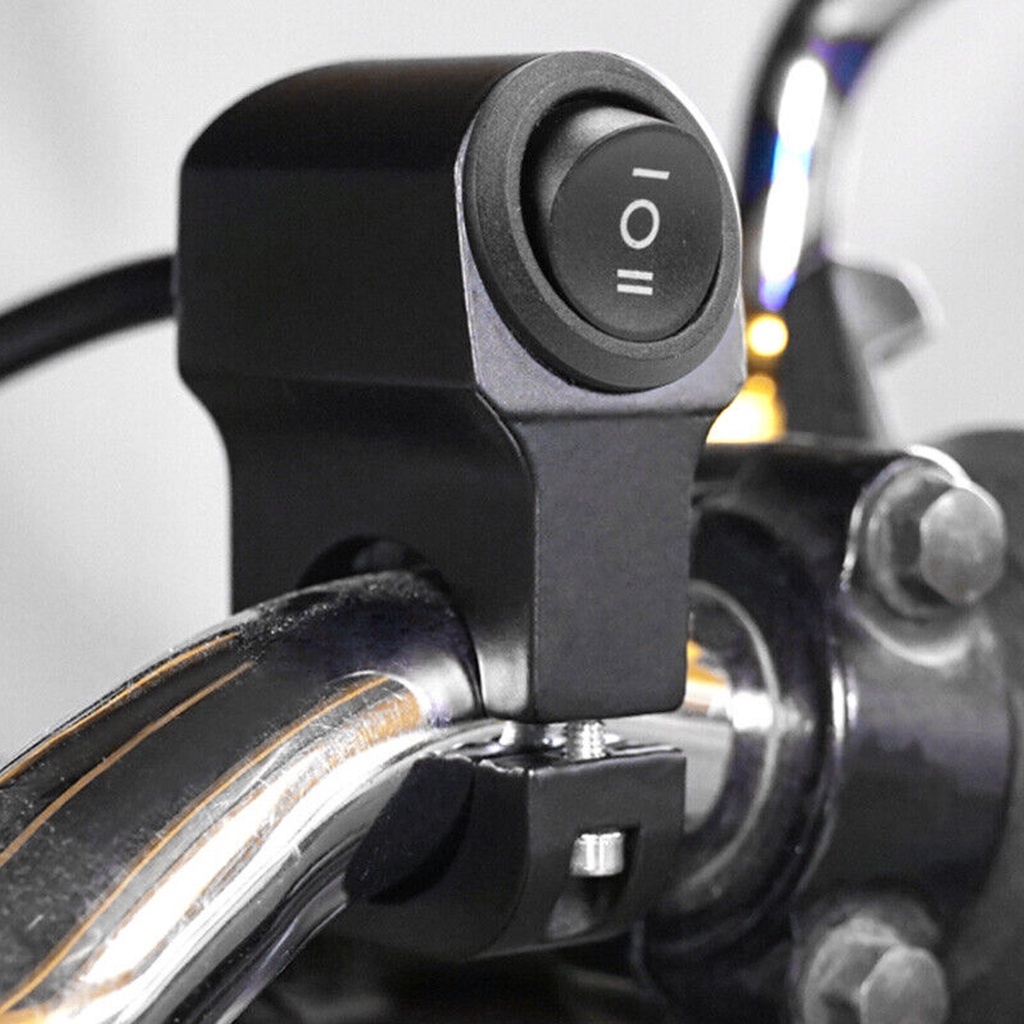 Motorcycle Mini Driving Light Switch 3 Way Switch ON OFF ON Switch With ...