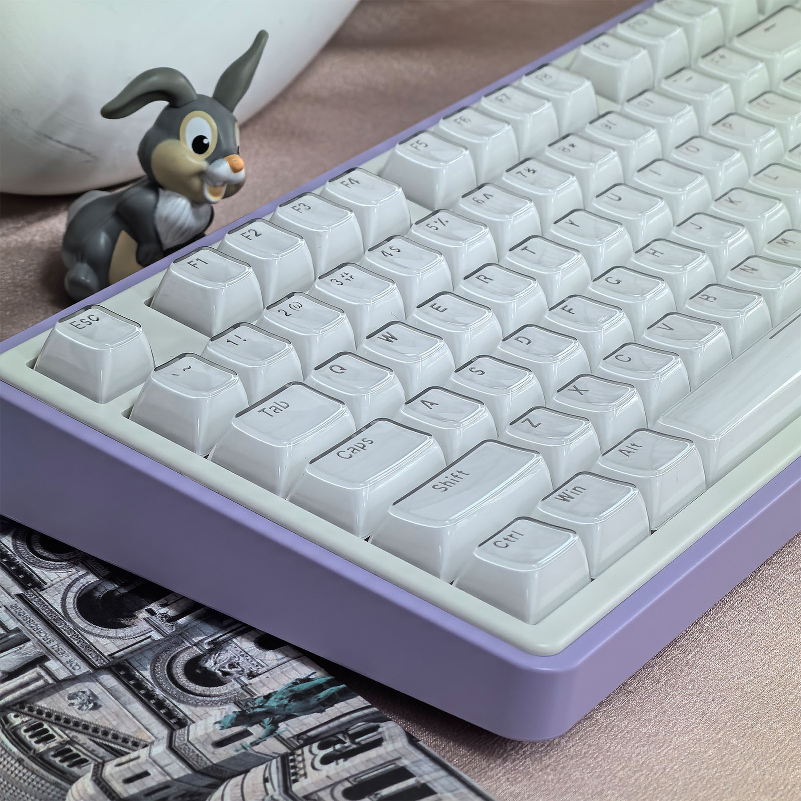 135 Keys Jelly Crystal Translucent Keycap PC Two-color Injection ...