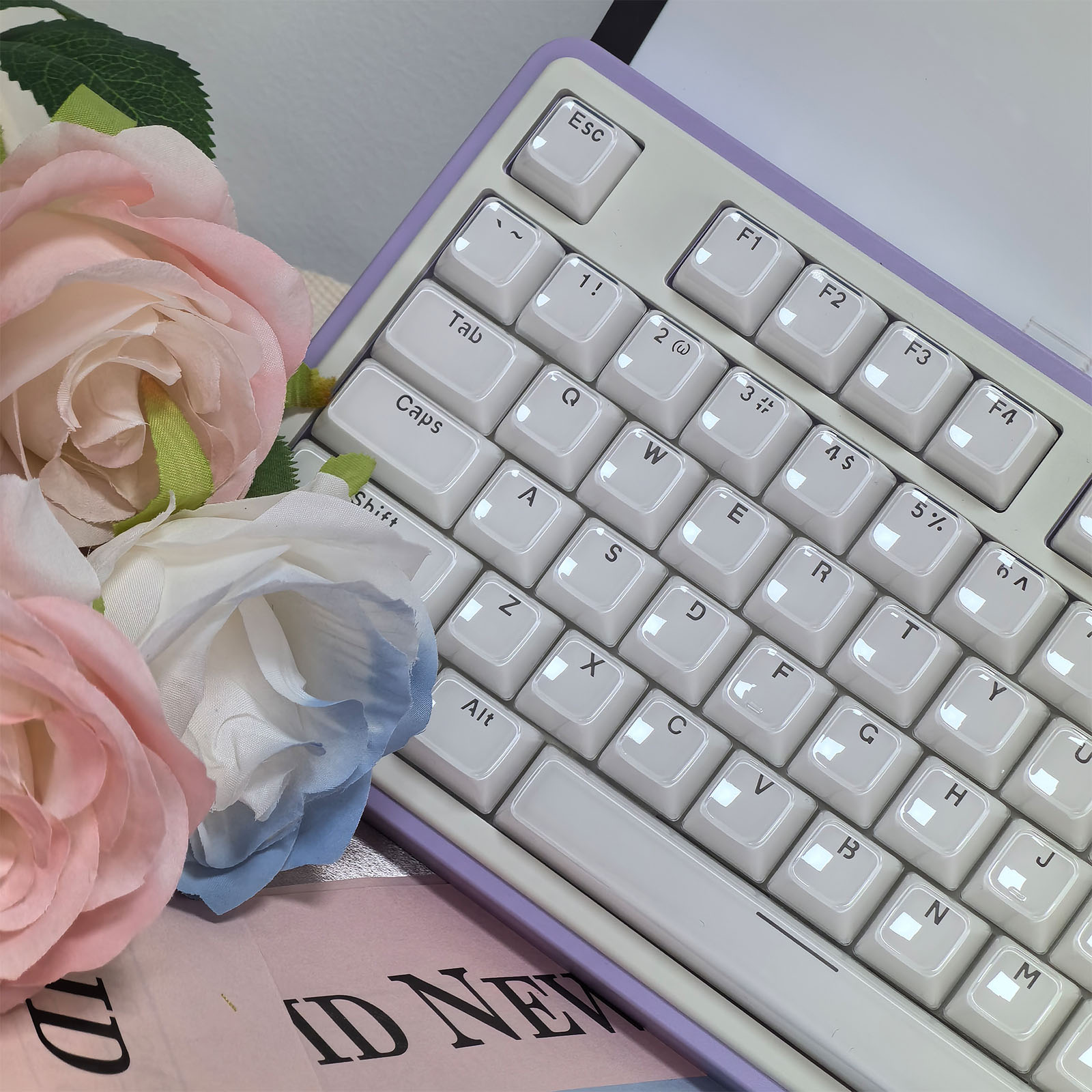 135 Keys Jelly Crystal Translucent Keycap PC Two-color Injection ...