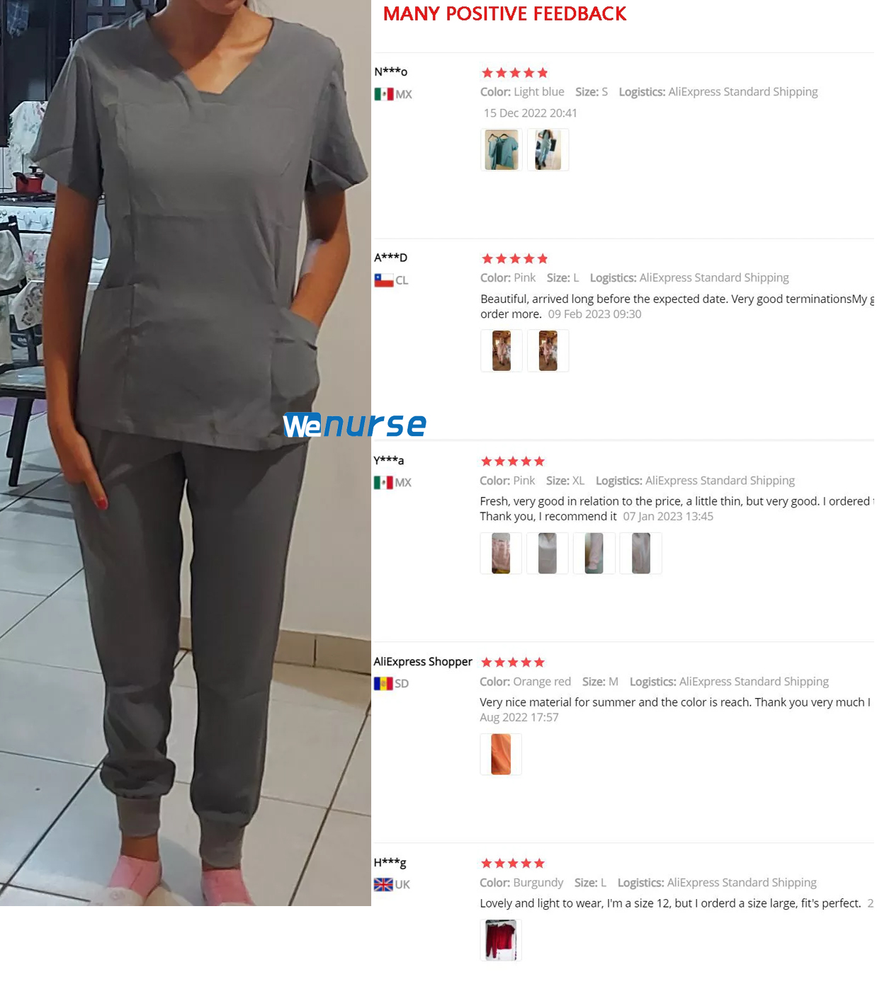 【🇵🇭Malina Ready Stock】Medical Scrub Suit Scrubs Set Nurse Dental ...