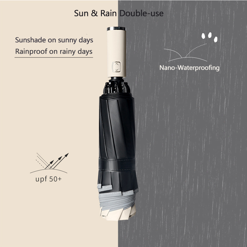 【Reverse Fold】12 Ribs/24 Ribs Umbrella Automatic Windproof Anti-UV ...