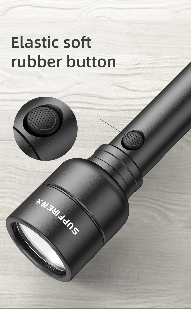 SUPERFIRE Y16 High Power Flashlight 1700LM 20W Strong Light Long Shots ...