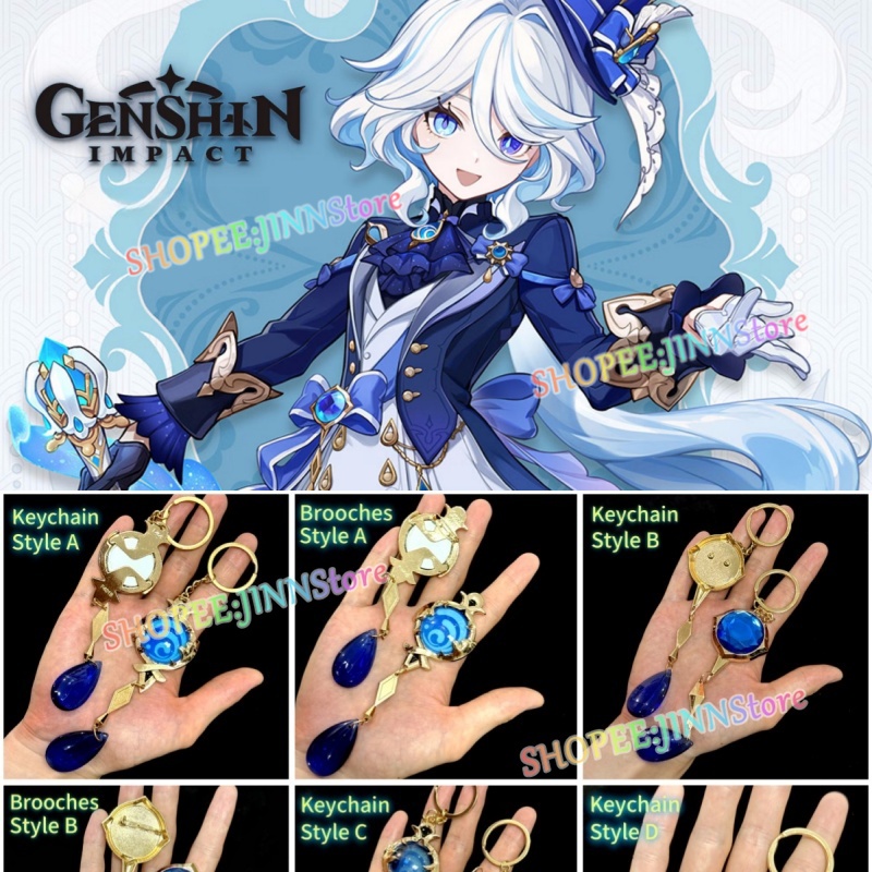 - JINN - 1:1 High Quality Genshin Impact Sapphire VISION Fontaine Water ...