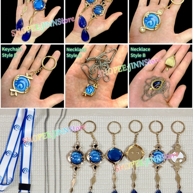 - JINN - 1:1 High Quality Genshin Impact Sapphire VISION Fontaine Water ...