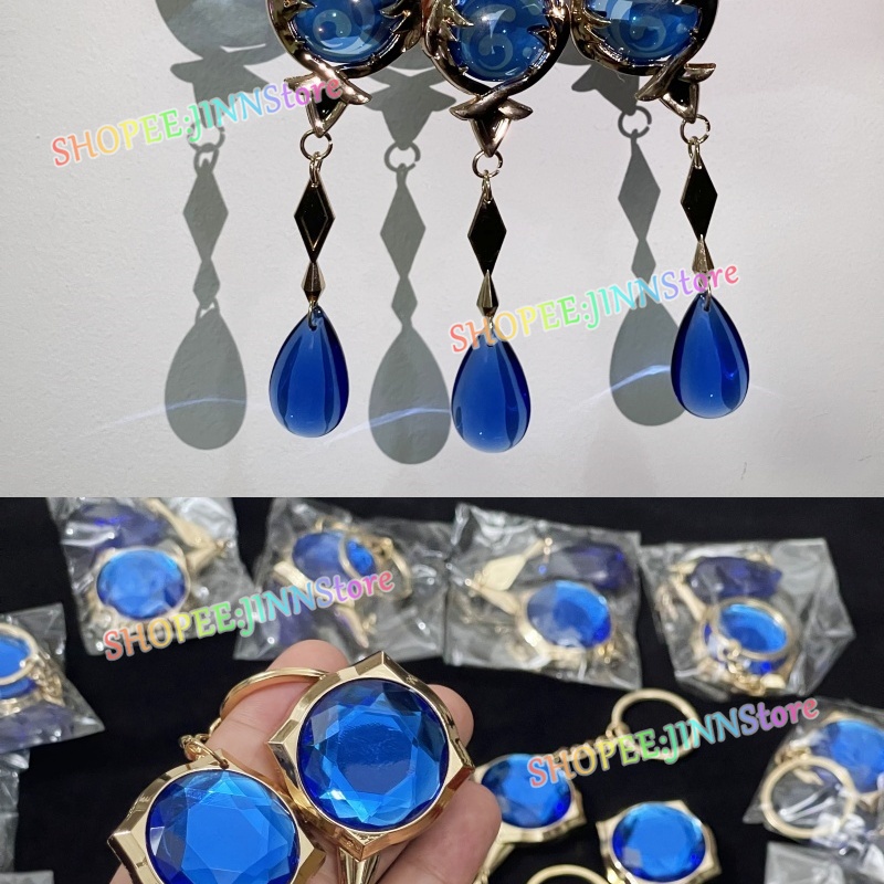 - JINN - 1:1 High Quality Genshin Impact Sapphire VISION Fontaine Water ...