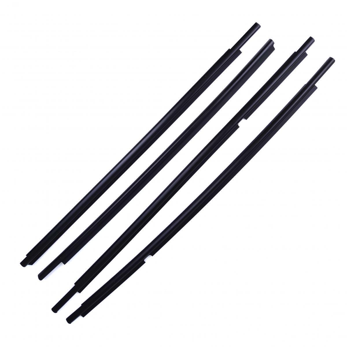 4PCS Weather Strip Car Door Window Weatherstrips Trim Belt Outer ...