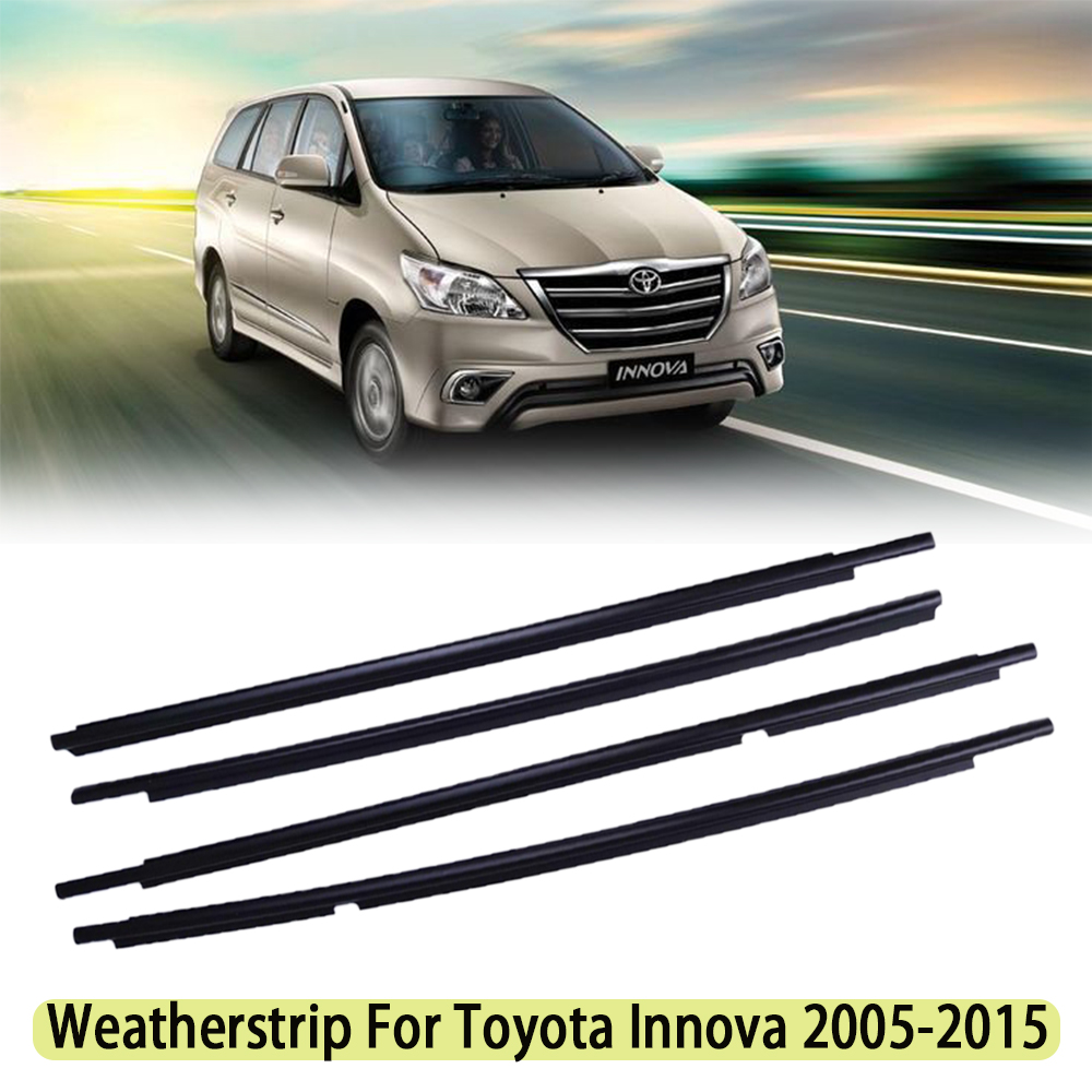 4PCS Weather Strip Car Door Window Weatherstrips Trim Belt Outer ...