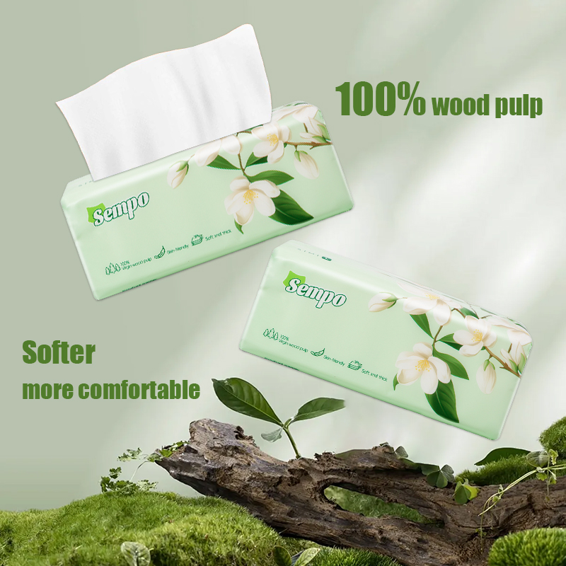 sempo Tissue 8 Packs 3 Ply Paper Towel Tissue Interfolded Paper Tissue ...
