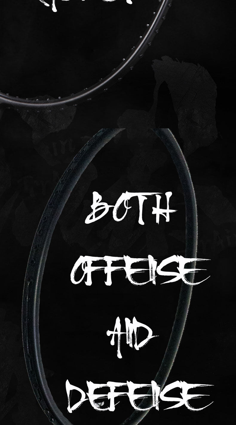 ALPSPORT RR 4U 22LBS G5 Black Badminton Racket Original Design Carbon ...