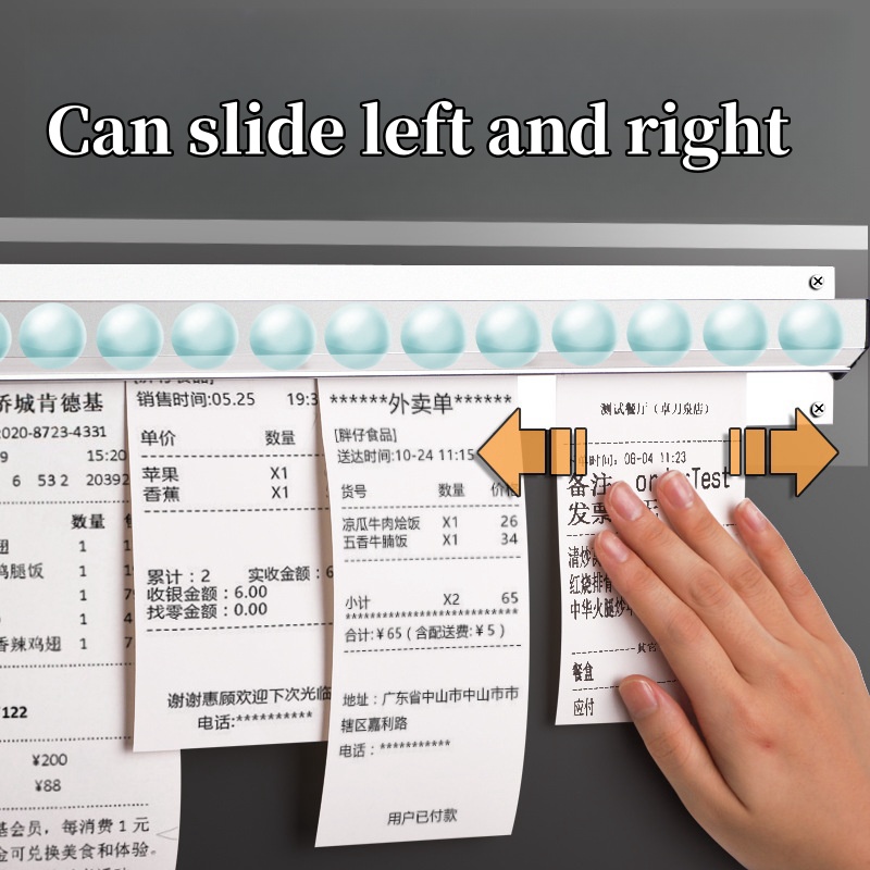 60cm Ticket Holder Bill Receipt Check Holder Alloy Paper Tab Clip ...