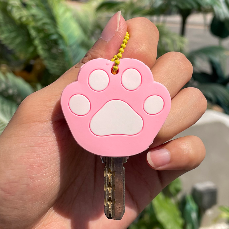 Electric vehicle silicone key holder cartoon cute creative keychain ...