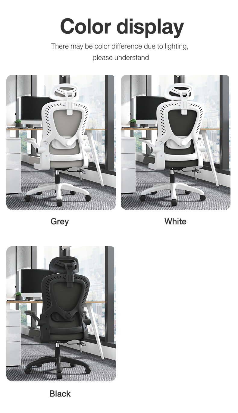 Ergonomics Chair Mesh Office Desk Korean Style Computer stool with ...