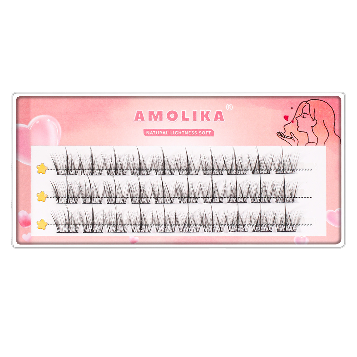 3D DIY Cluster Eyelashes Eyelash Extension Sun Flower Black Line ...