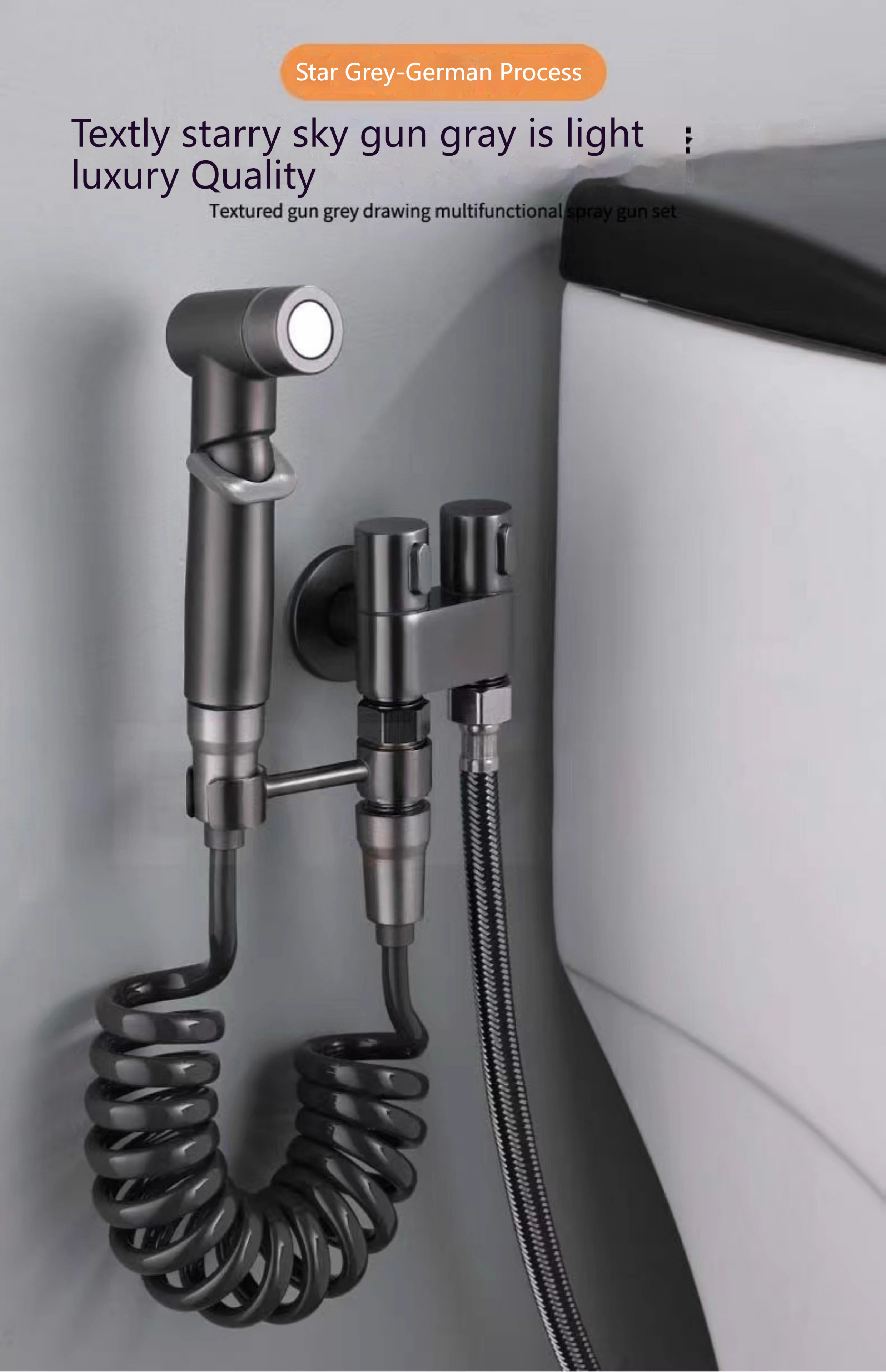 1 in 2 Out Faucet Dual Control Valve with Bidet Washing Machine Tap Two ...