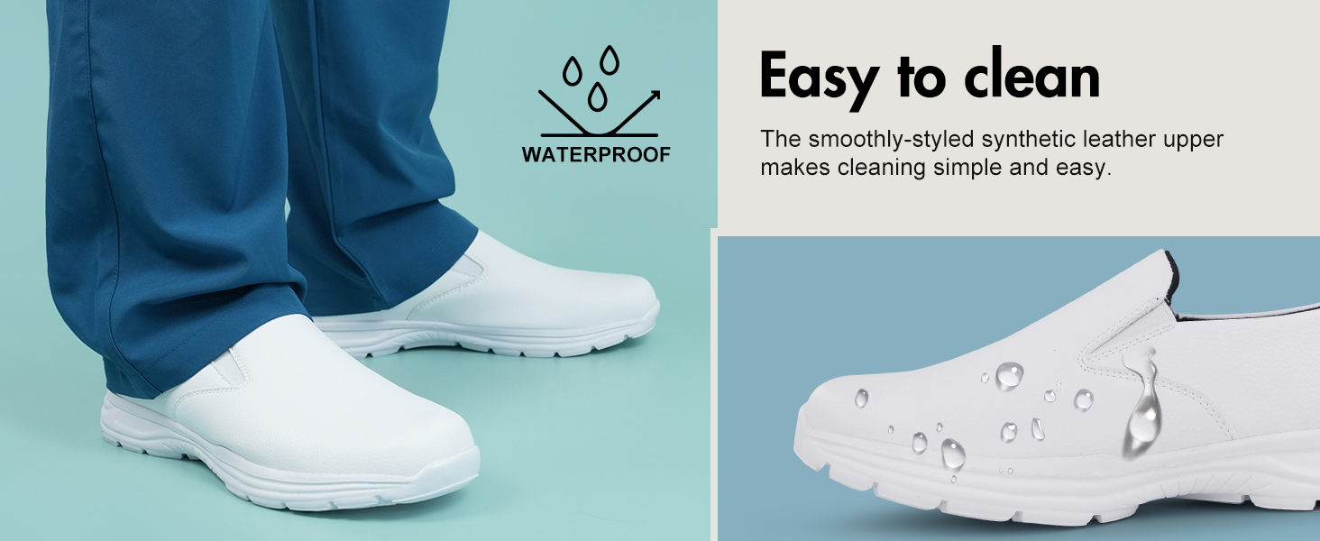 Hawkwell Men Nurse Shoes Nonslip Water Proof Work Shoes Indoor and ...