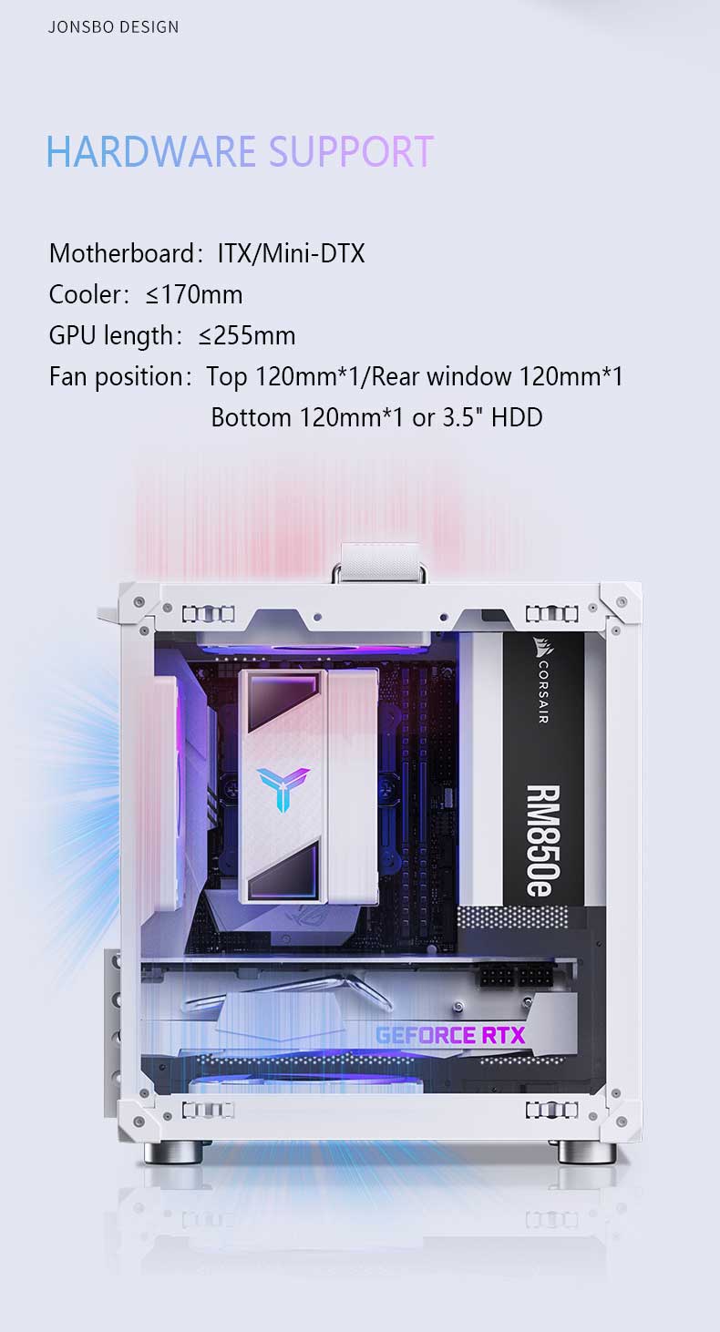 Jonsbo C6 MATX Mini ITX Case for PC Type-C ATX Power Supply ITX ...