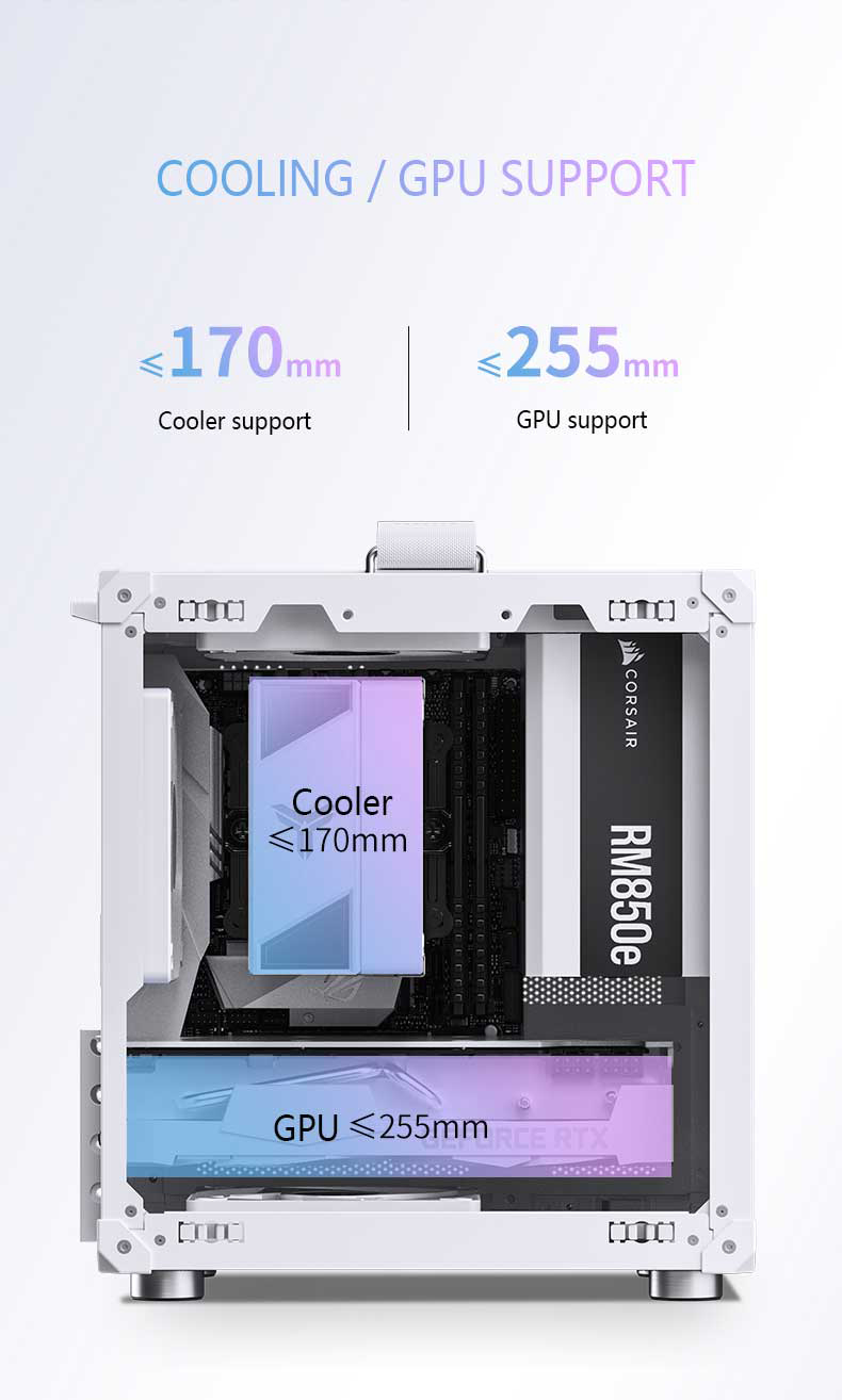 Jonsbo C6 MATX Mini ITX Case for PC Type-C ATX Power Supply ITX ...