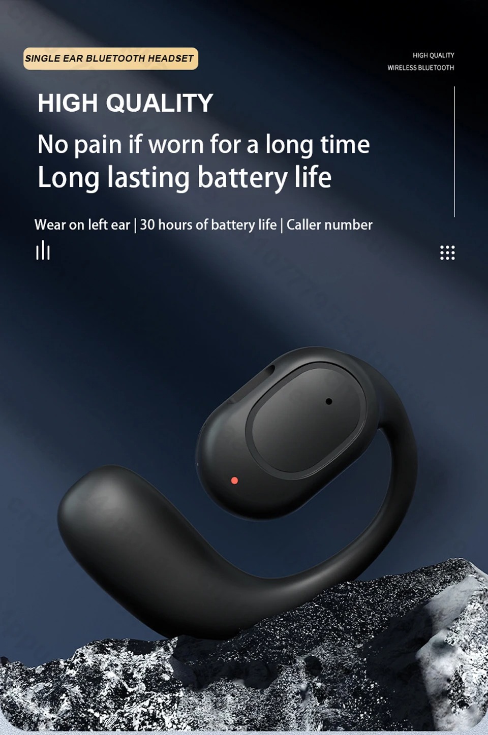 【BUY 1 GET 1 】OWS Single-ear Earbuds Bluetooth Wireless Earphone Big ...
