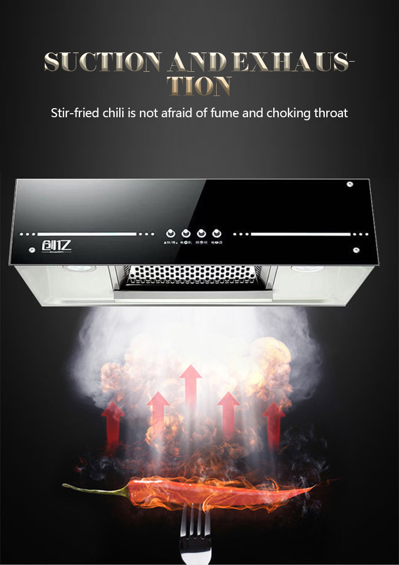 BOBI household range hood 710MM Kitchen hood + 1.5M smoke exhaust pipe ...
