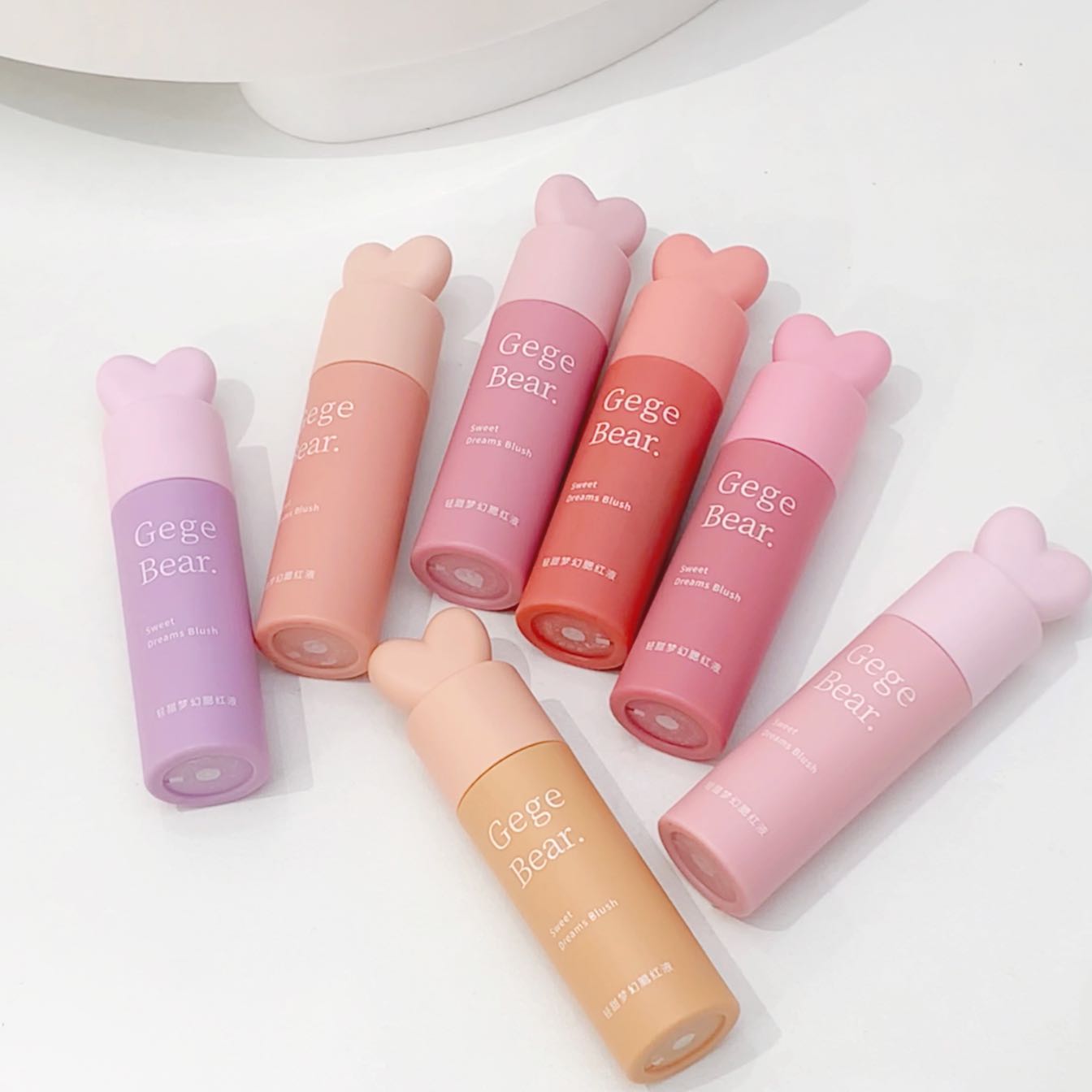 Gege Bear Liquid Blush&Liquid Contour Makeup Non-Drying Juicy Cheeks ...