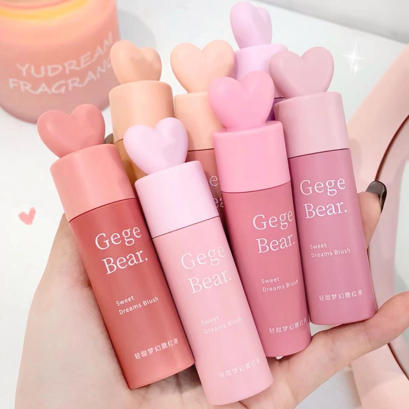 Gege Bear Liquid Blush&Liquid Contour Makeup Non-Drying Juicy Cheeks ...