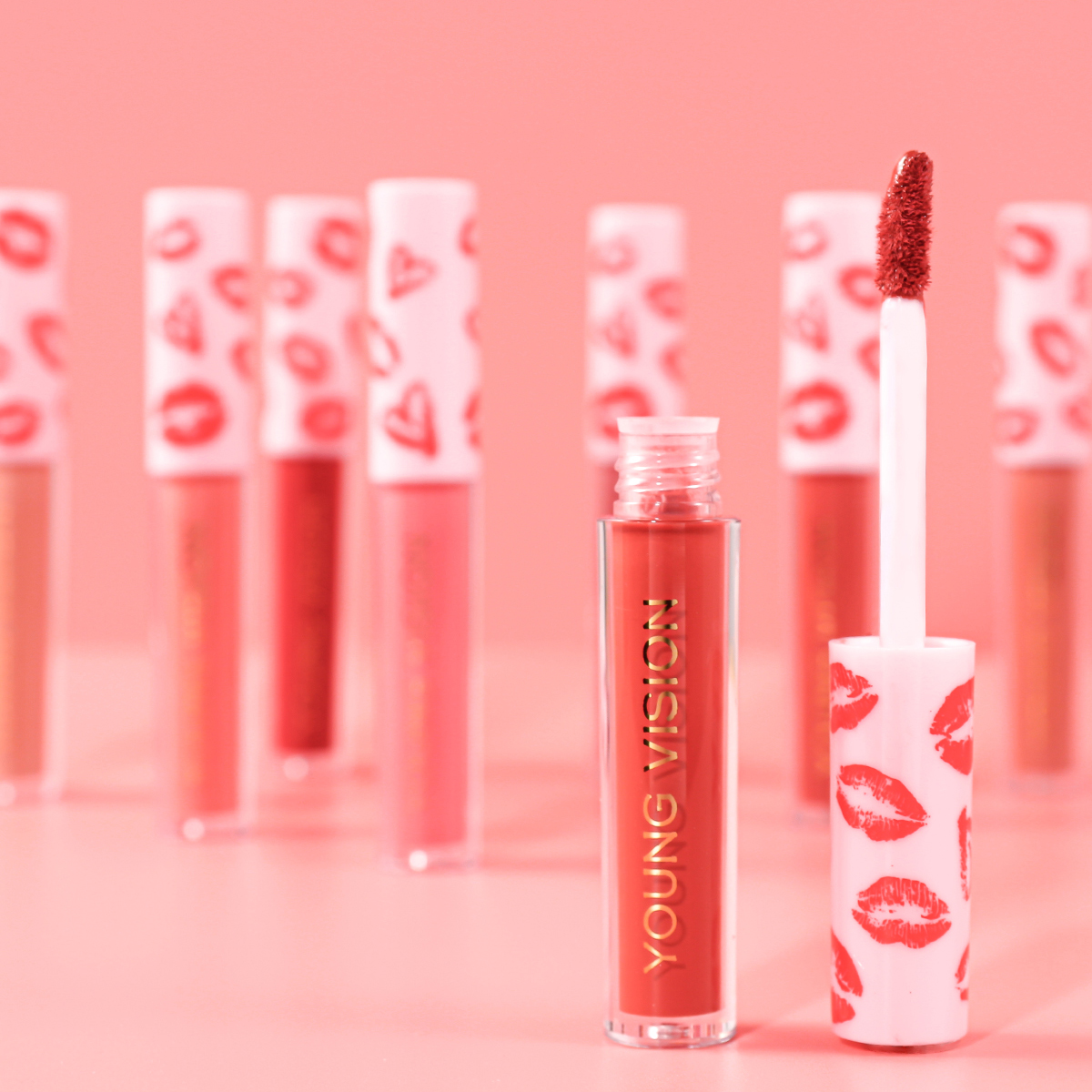 12 Colors Single Sexy Red Lip Matte Lip Gloss Single Not Easy to Take ...