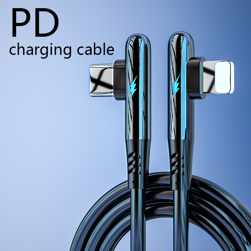120w Fast Charging Luminous Spring Car Charging Cable Suitable for pd ...
