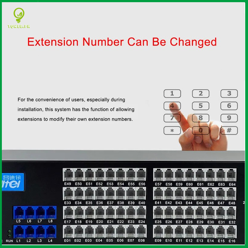 ZC DT864 Telephone Exchange Group Telephone 4 in 64 out Switchboard Traffic Management IVR Voice ...