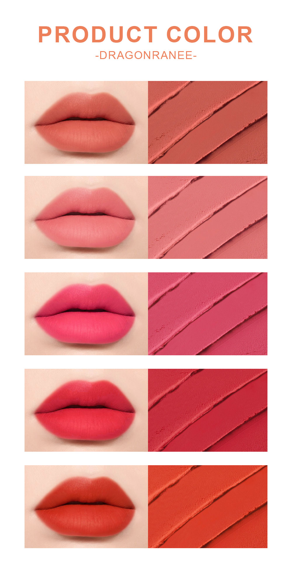 Five-piece Set Box Mini Small Lipstick Lip Gloss Cute Easy to Carry Non ...