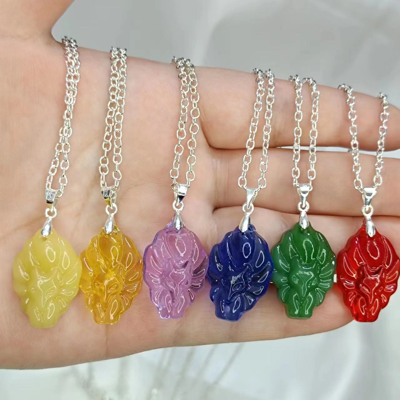 15 Colors Crystal Fox Queen Necklace Nine-Tailed Fox Choker Necklace ...
