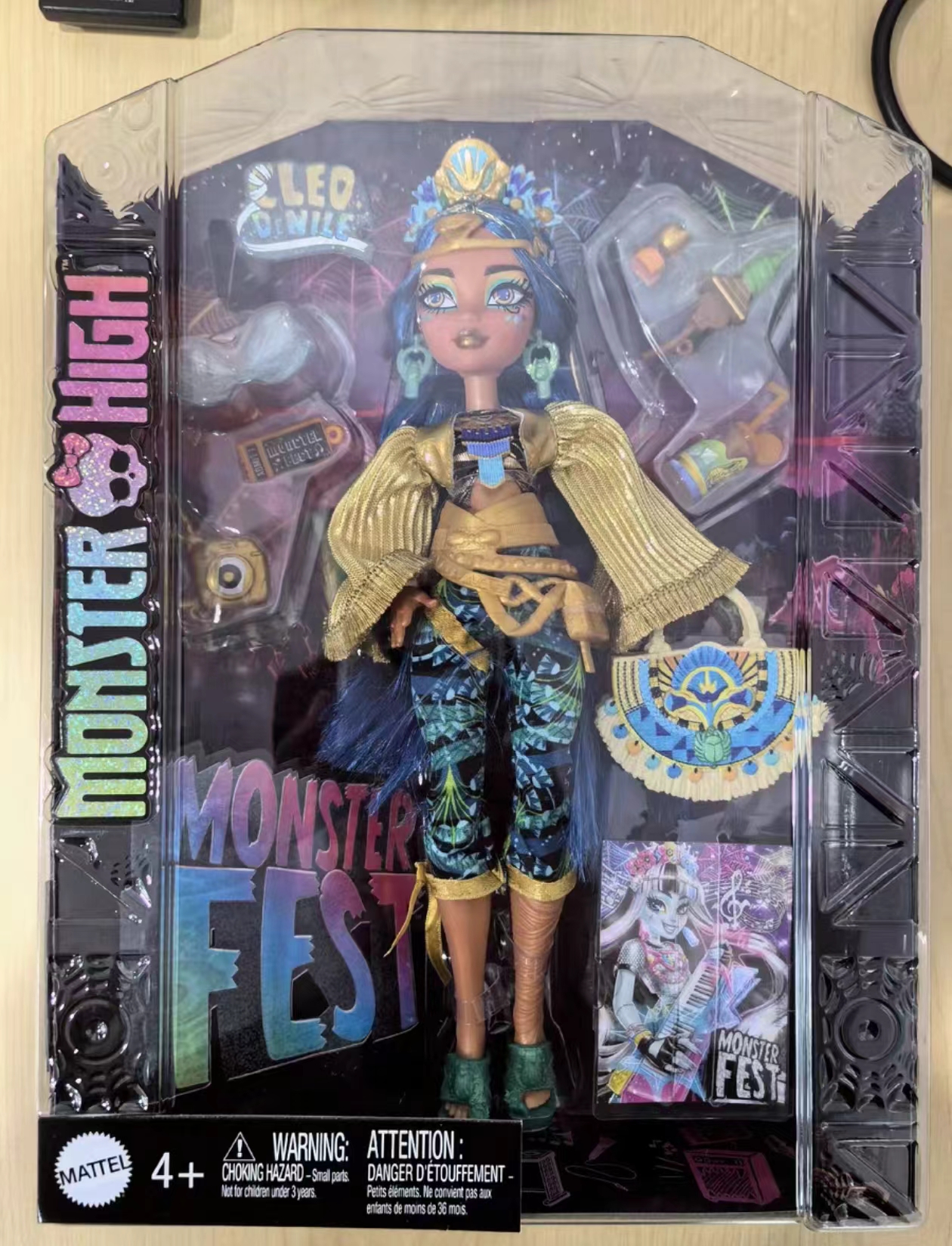 Monster High Monster Fest Doll, Cleo De Nile with Glam Outfit ...