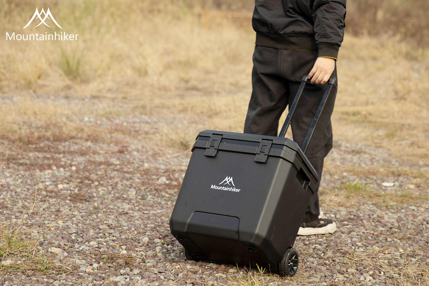 MOUNTAINHIKER 38L Trolley Insulated Box Portable Outdoor Camping Car ...