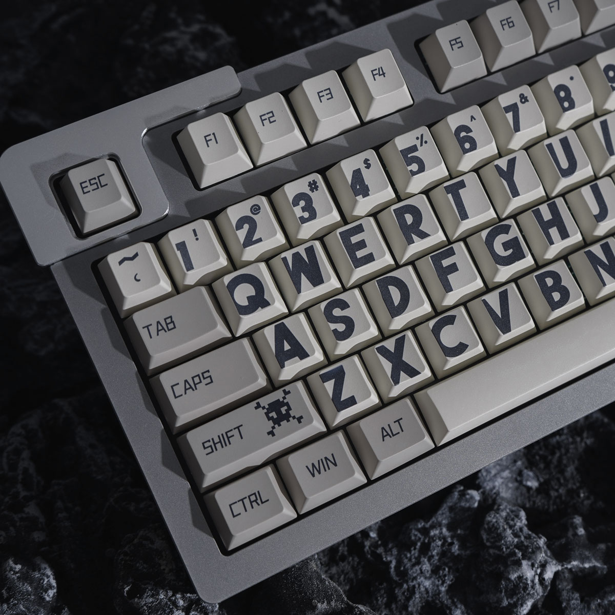 PBT Keycaps - Black Large Font Keycaps 142Keys/Set Cherry Profile ...
