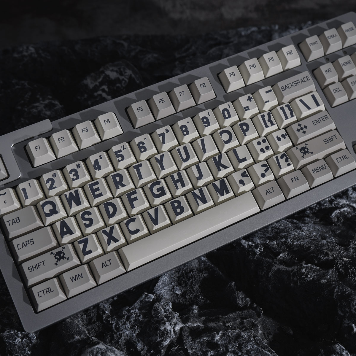 PBT Keycaps - Black Large Font Keycaps 142Keys/Set Cherry Profile ...