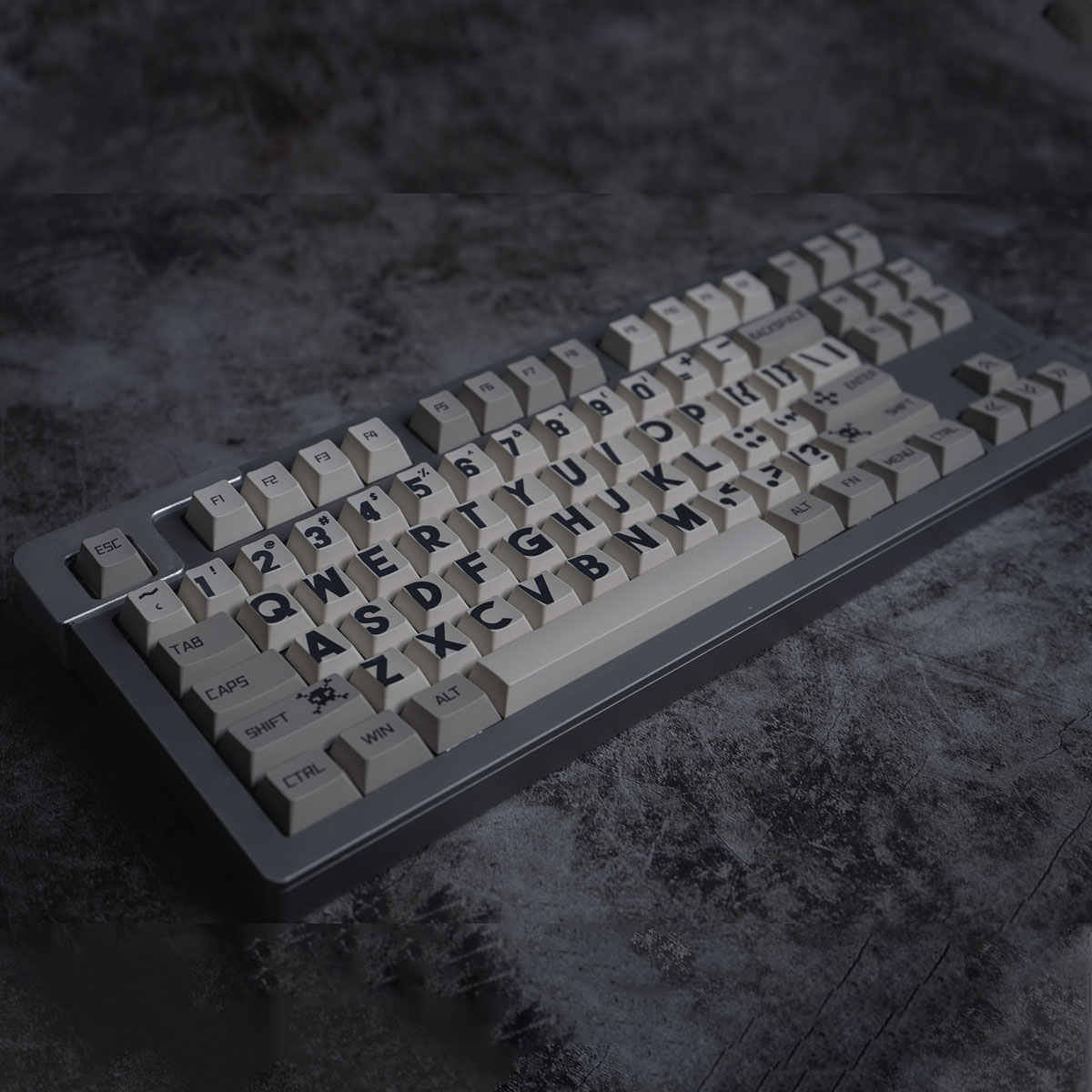 PBT Keycaps - Black Large Font Keycaps 142Keys/Set Cherry Profile ...