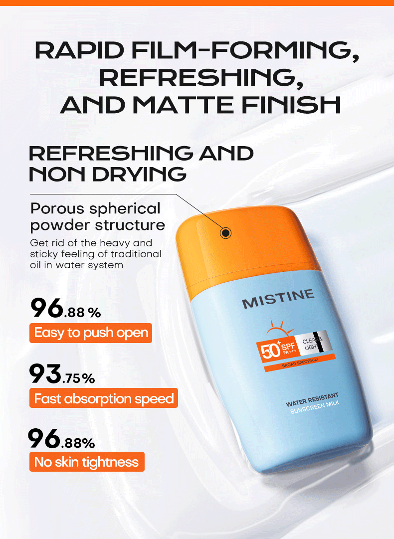 MISTINE Sunscreen Sunblock Moisturizer Facial Cream UV Shield SPF50+ PA ...