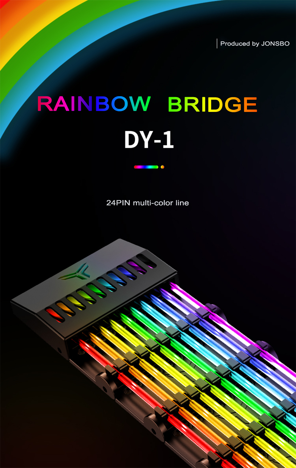 Jonsbo DY-1 Rainbow Bridge 24PIN motherboard rainbow extension line ...