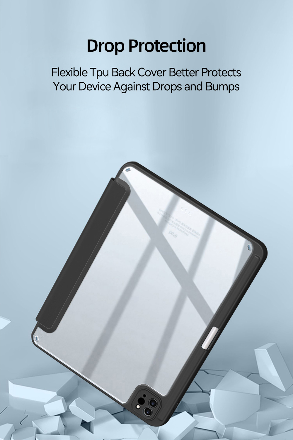 Multi Folding Tablet Case for iPad 11th A16 Air 6th Gen 11'' M2 Pro 13 ...