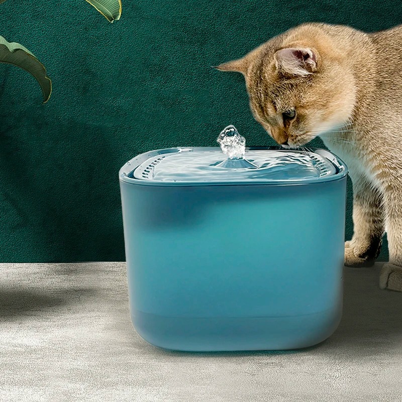 USB Electr ic Mute Cats Water Dispenser 3L Cat Water Fountain Auto ...