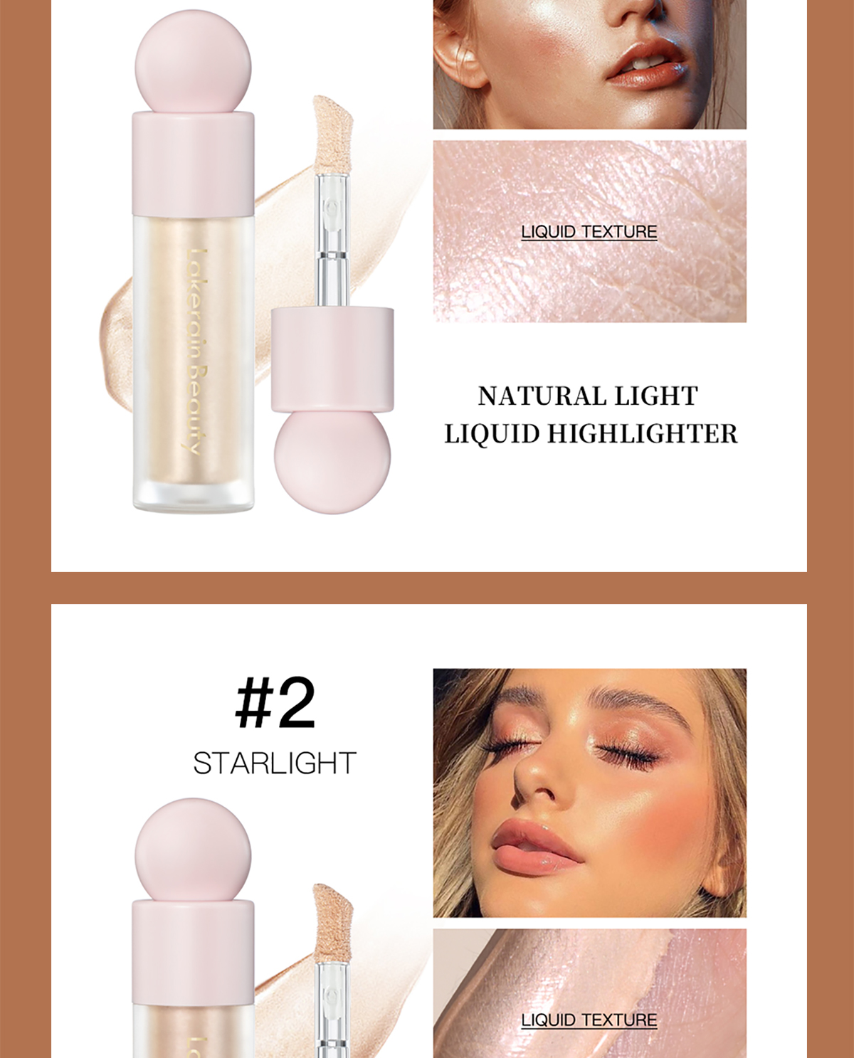 Lakerain Rare Light Liquid Highlighter Luminizer For Body Face ...