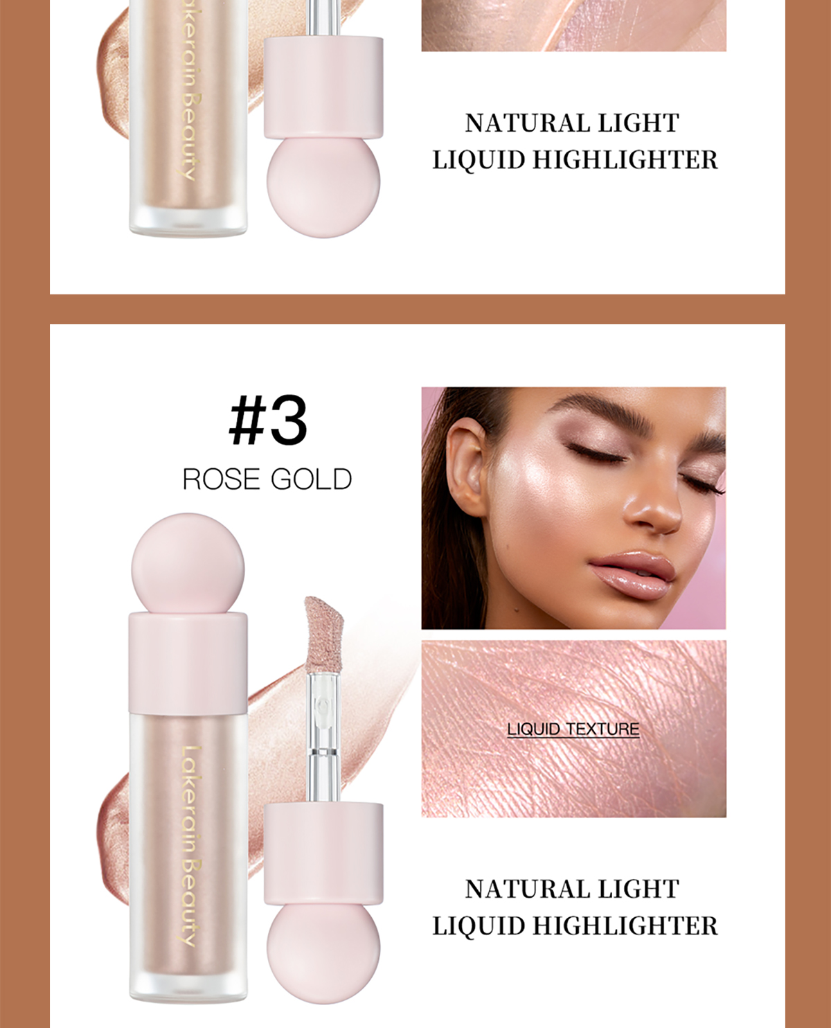 Lakerain Rare Light Liquid Highlighter Luminizer For Body Face ...
