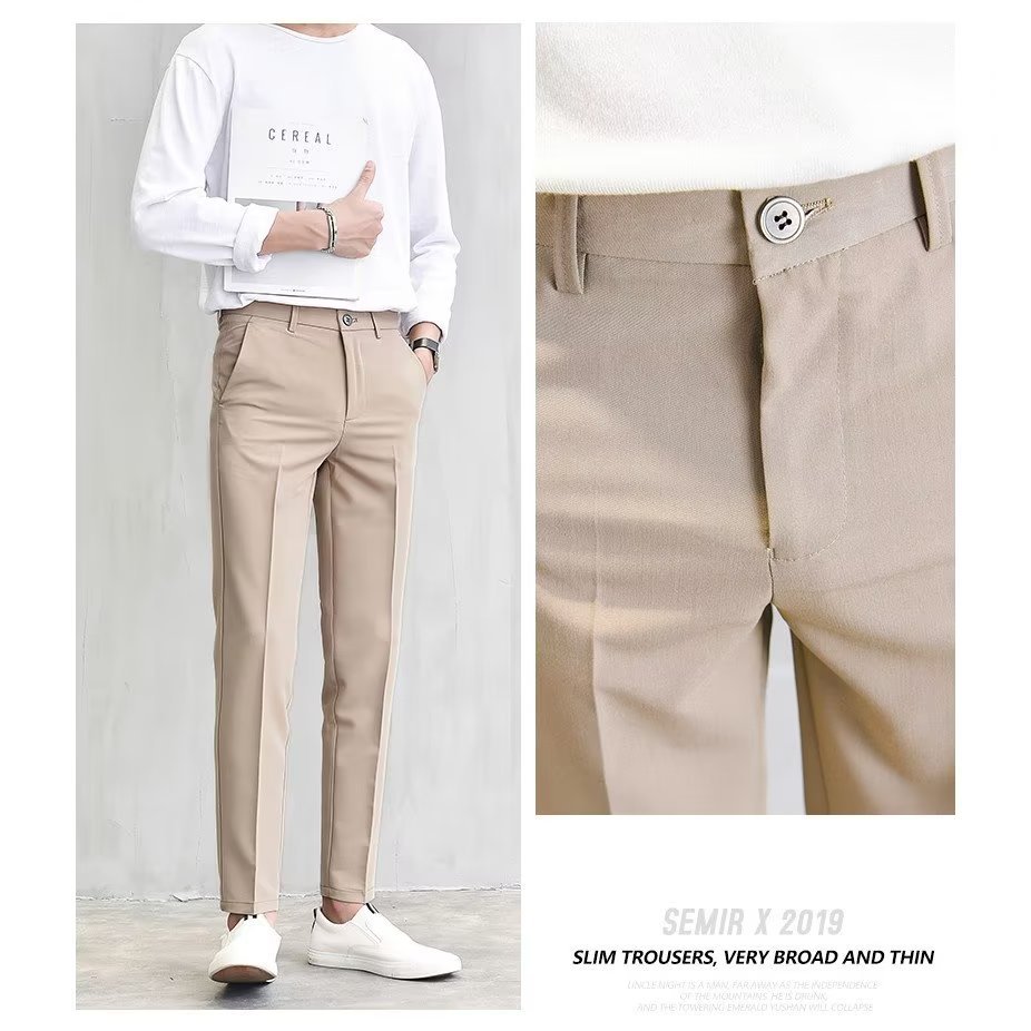 YIYI Men'S Casual Suit Pants Korean Fashion Suit Pants Casual Trousers ...