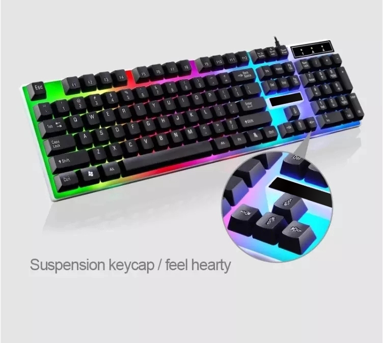 Zeus 104 Keys RGB Luminated Backlit Wired Gaming Keyboard And Mouse ...
