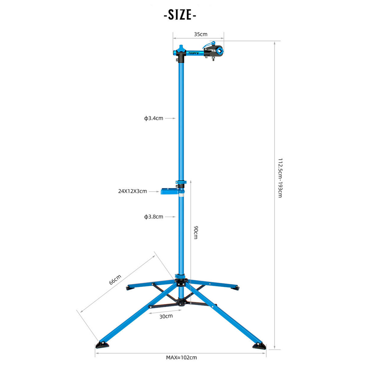 TOOPRE Mountain Bike Professional Repair Stand Aluminum Alloy ...