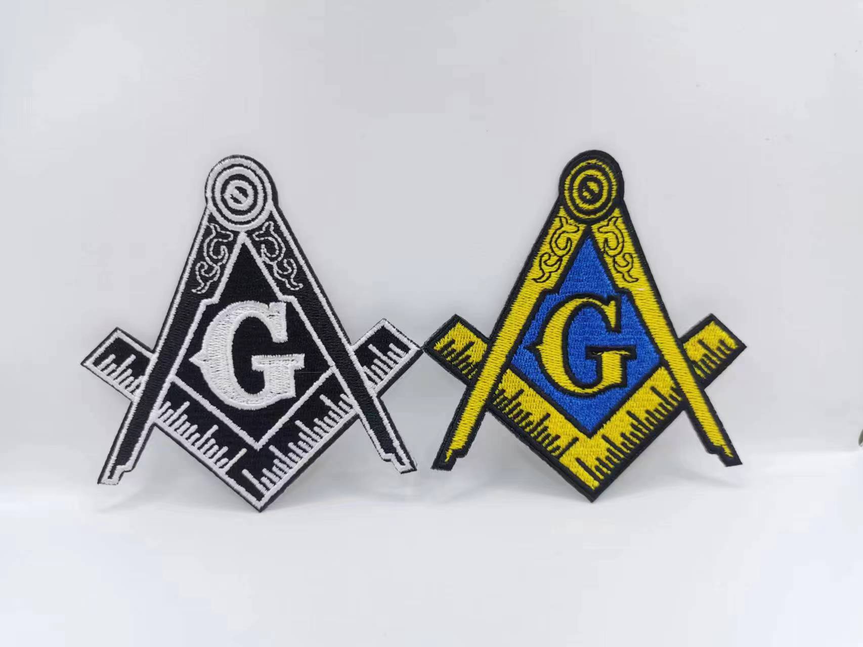 Freemason Badge Patch DIY Masonic Logo Emblem Cloth Patch Embroidery ...